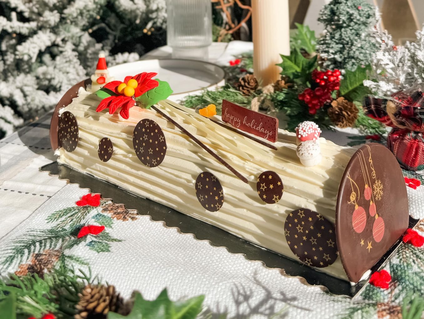 Walnut Dacquoise Yule Log – Pastry Xpo